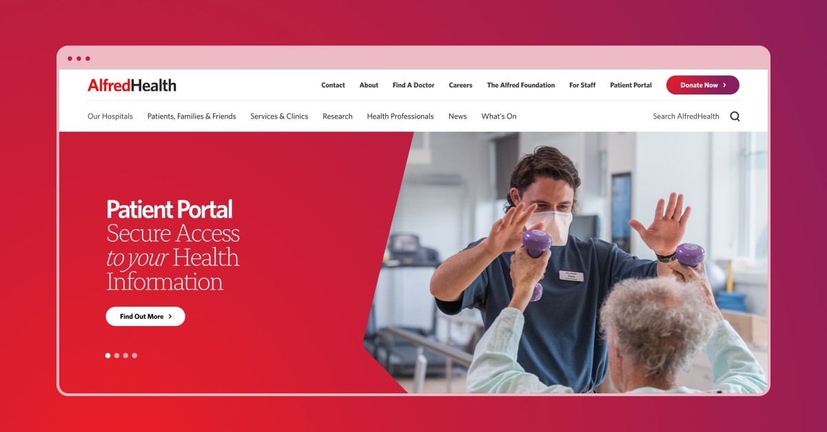 Alfred Health | Health Website Design & Development Melbourne